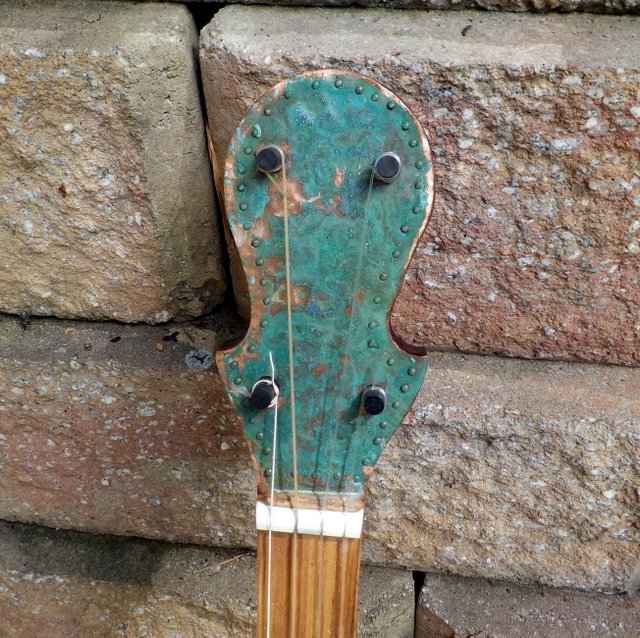 New Banjo #527 Hammered Copperhead 5 string fretless – Gourd Banjos by ...