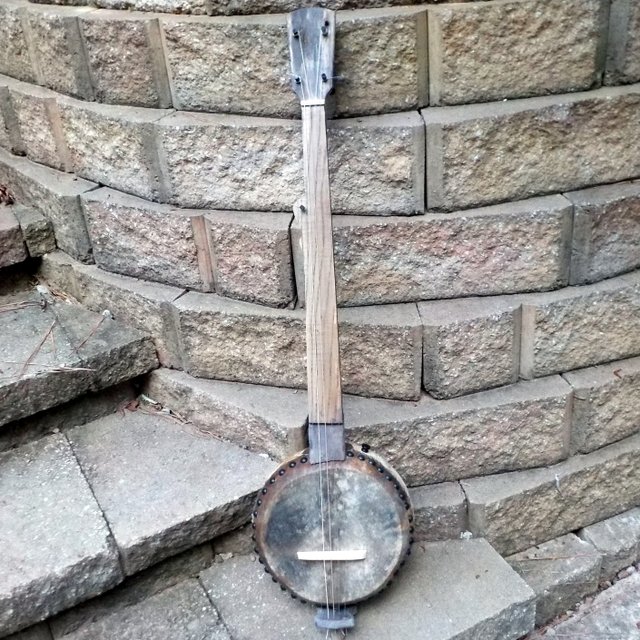 Banjo #536 Fencepost fretless 5 string gourd banjo – Gourd Banjos by Barry